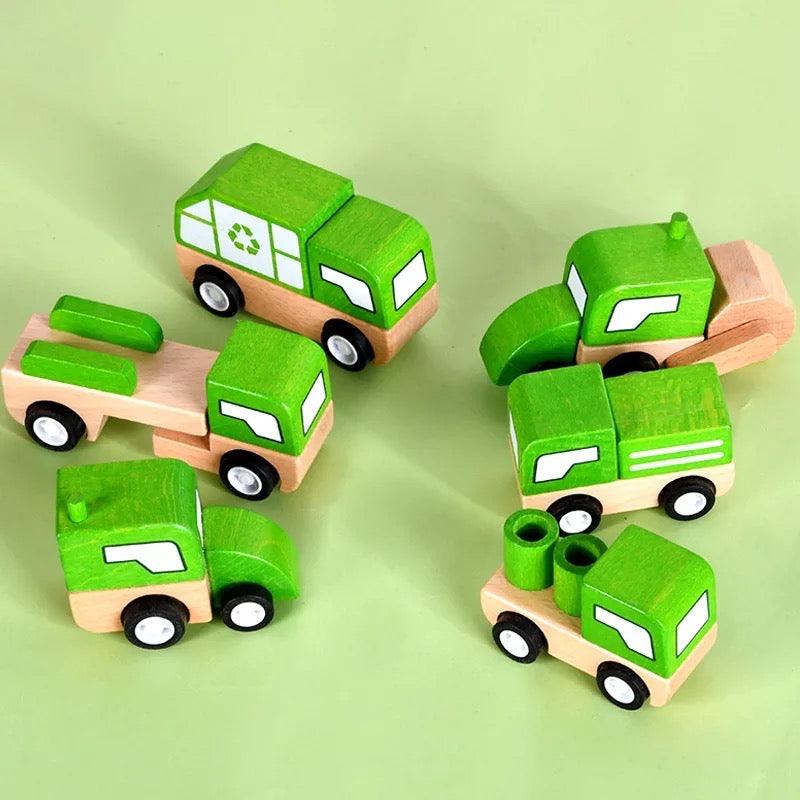 Miniature Wooden Toy Cars & Trucks and Tank Trucks | Wooden Vehicles ...