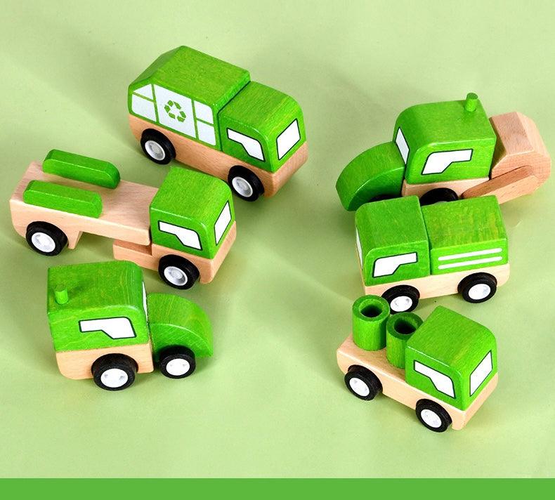 Miniature Wooden Toy Cars & Trucks and Tank Trucks | Wooden Vehicles ...